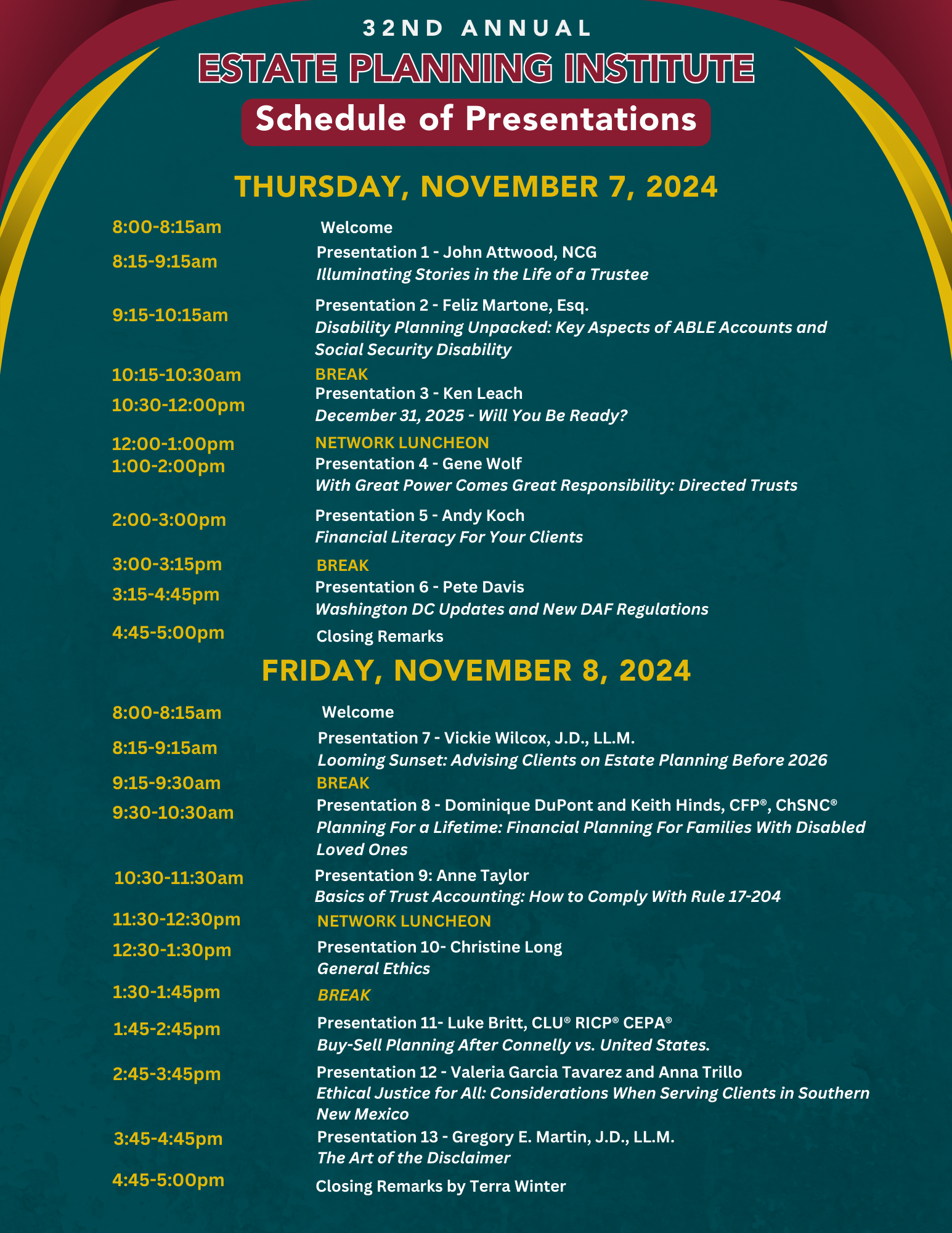 2024 Estate Planning Institute – Community Foundation of Southern New ...